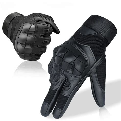 Motorcycle Gloves Knuckle Protection Tactical Gloves Leather