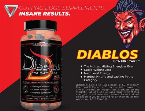 Diablos ECA Fire Caps | Innovative Labs | Ephedra Stack