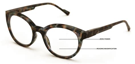 Women Round Progressive Clear Bifocal Reading Glasses No Line Or