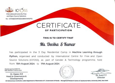 Devika S Kumar On Linkedin Machinelearning Womenintech Hackathon Icfoss Python