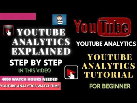 Youtube Analytics Youtube Analytics Explained Youtube Analytics