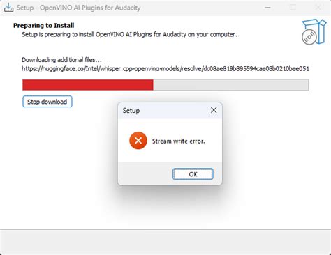 Unable To Install Openvino Ai Plugin On Audacity And Windows Audacity Forum