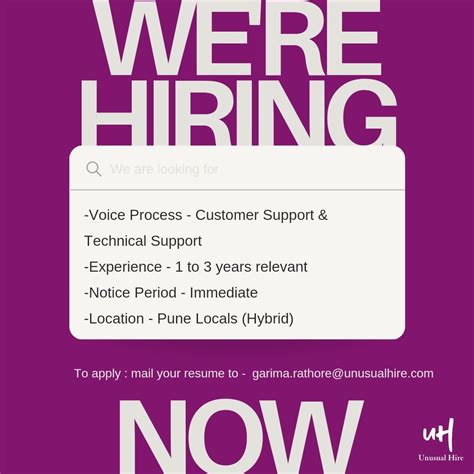 Unusual Hire On Linkedin Voiceprocess Customersupport Technicalsupport Punejobs Hybridroles