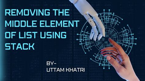 Remove Middle Element From List Using Stack Dsa Youtube