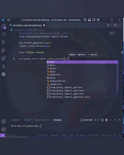 Text Encryption And Decryption Using Python Youtube