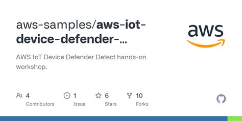 GitHub Aws Samples Aws Iot Device Defender Workshop AWS IoT Device Defender Detect Hands On