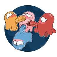 Post Blinky Clyde Gemsum Ghost Gang Inky Pac Man Series Pinky