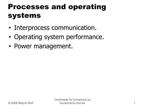 PPT Processes And Operating Systems PowerPoint Presentation Free Download ID 3815145