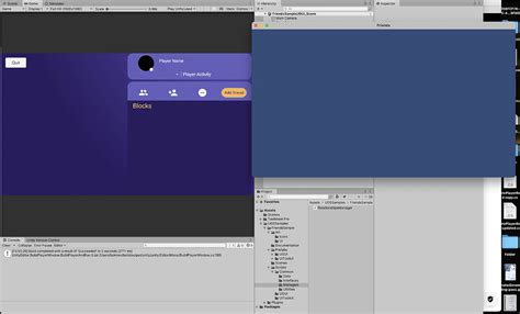 Runtime Do Not Show Any Ui Only Blue Screen Unity Engine Unity Discussions
