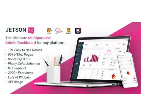 Jetson Multipurpose Bootstrap Admin Dashboard Template Ui Kit Latest Version Plugloop