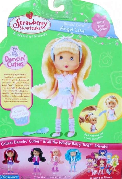 Strawberry Shortcake Playmates Dolls Dancin Cuties Angel Cake Toy Sisters