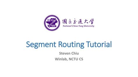 segment routing tutorial pdf