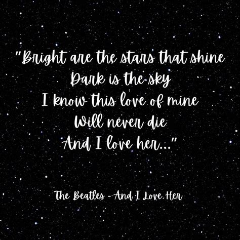 The Beatles And I Love Her Lyrics