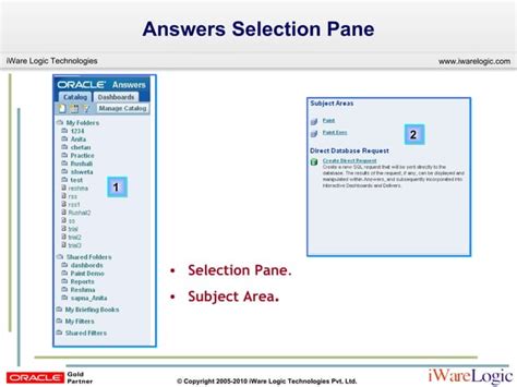 building oracle biee obiee reports dashboards