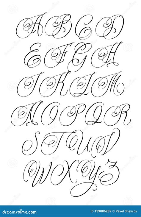 cursive typeface