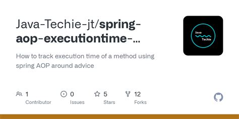 github java techie jt spring aop executiontime tracker how to track