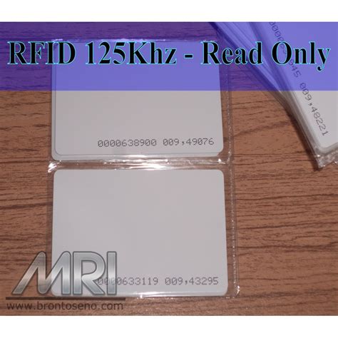 Jual Kartu Rfid Proximity Card ID Card RFID 125Khz Read Only Shopee Indonesia