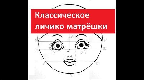 Матрешки как нарисовать лицо матрешки