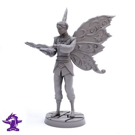 3d File Fairy Attendant Npc Reading Book 🧚 ・3d Printing Template To