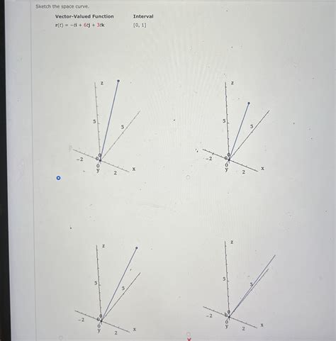 Solved Sketch The Space Curvevector Valued