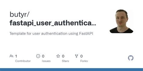 Github Butyr Fastapi User Authentication Template Template For User