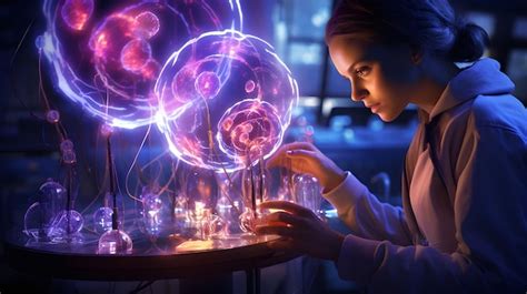 Premium Ai Image A Scientist Conducting Data Mining Operations On A Quantum Computer