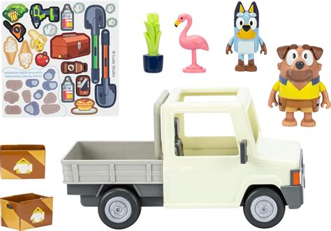 Bluey Tradies Ute Playset Includes Bluey And Sparky Figures 4