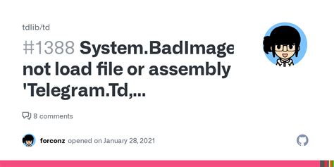 system badimageformatexception “could not load file or assembly telegram td version 0 0 0 0