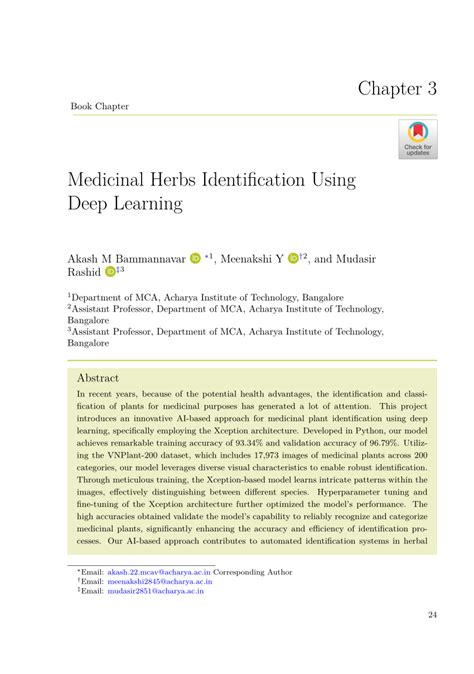 Pdf Medicinal Herbs Identification Using Deep Learning