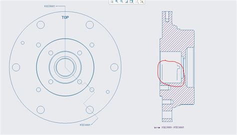 Solved Offset Section View Thru Several Holes Creo 40 Ptc Community