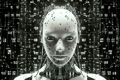 3d Rendering Technology Robotics Data Analytics Or Futuristic Cyborg