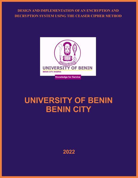 Design And Implementation Of An Encryption And Decryption System Best