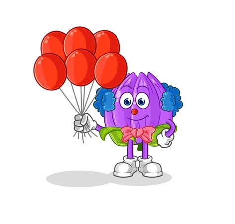 Nail Clown Balloons Vector Cartoon Characte Stock Vector By © 593731770