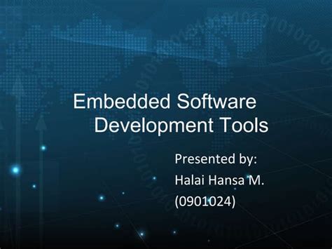 Embedded System Tools Ppt Pptx