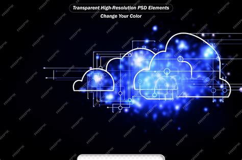 Premium Psd Digital Cloud Computing Cyber Security Digital Data