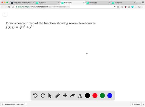 Solveddraw A Contour Map Of The Function Showing Several Level Curves