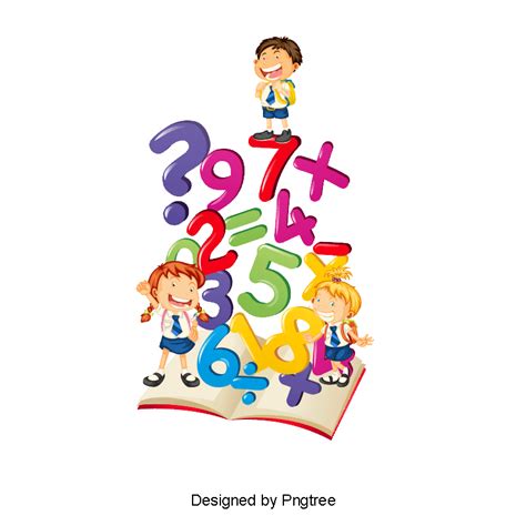 كتاب رياضيات ناقل طفل روضة الديكور Png وملف Psd للتحميل مجانا Math