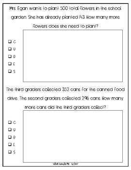 Word Problems Using CUBES Strategy By What Would Ms W Do TpT