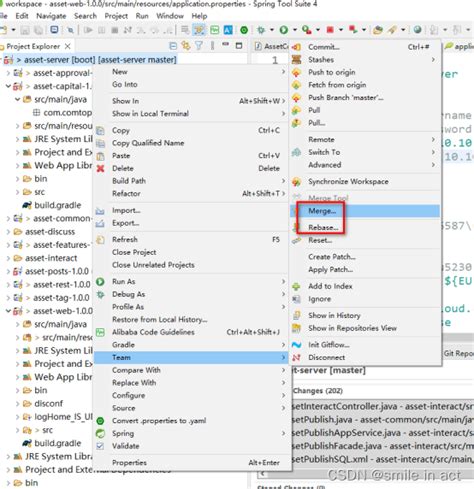 Eclipse合并git分支eclipse Git Merge一个commit Csdn博客