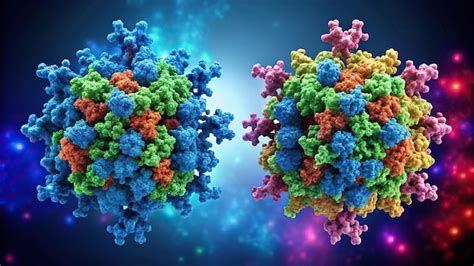 Biomedical Illustration Of Egf Receptor In Two Forms Inactive And Active Premium Ai Generated