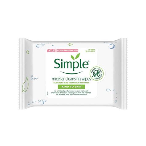 Simple Kind To Skin Micellar Cleansing Facial Wipes 25pcs A1 Traders