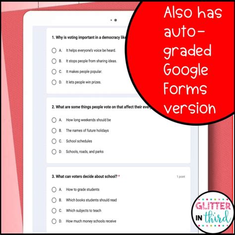 Election Day 2025 Reading Comprehension Worksheets Passages By Glitter In Third