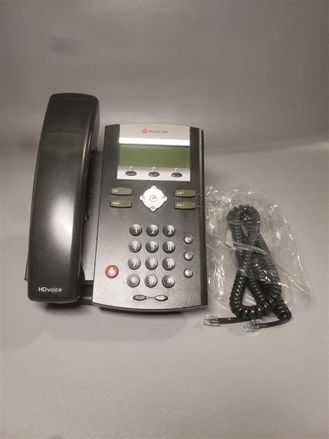 Used Polycom VVX310 VoIP Phone Skype Business Edition 6 Lines Ethernet Ports 3 Way UBB Threads