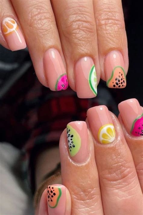 25 Fruit Nail Ideas For Summer 2024 Funky Nails Fruit Nail Designs