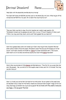 Decimals Word Problems Ordering Decimals Decimal Patterns And Sequences Decimals Word Problems Ordering Decimals Decimal Patterns And Sequences
