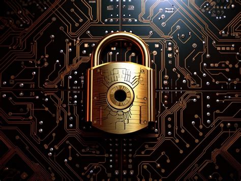 Premium AI Image Security System Locks Data For Computer Safety