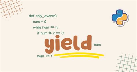 yield keyword in python with examples