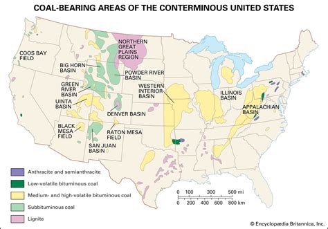 Coal Reserves Map U S