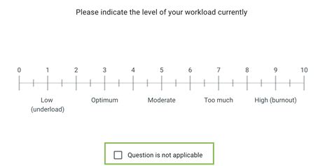 Slider Question Type Clinical