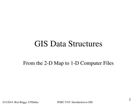 Ppt Gis Data Structures Powerpoint Presentation Free Download Id